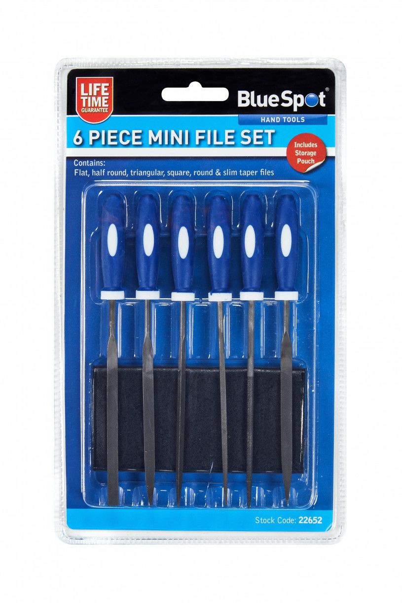 Bluespot – 6 Piece Mini File Set with Pouch | Marshall and Pearson